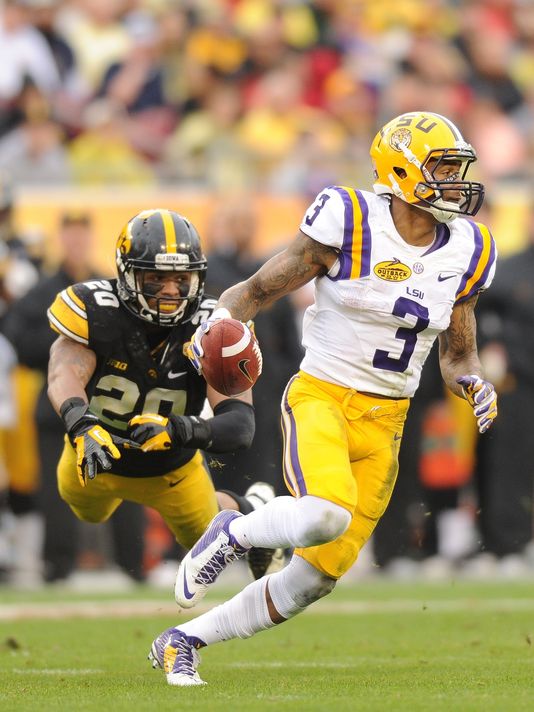 Jeremy Hill helps LSU outlast Iowa in Outback Bowl | ksdk.com