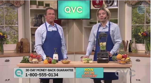 Arnold Schwarzenegger, Jimmy Fallon do QVC skit | ksdk.com