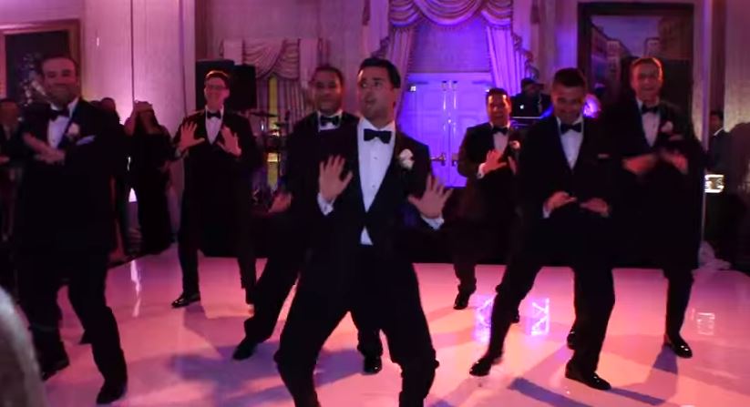 Watch: Groom, his guys perform epic dance | ksdk.com