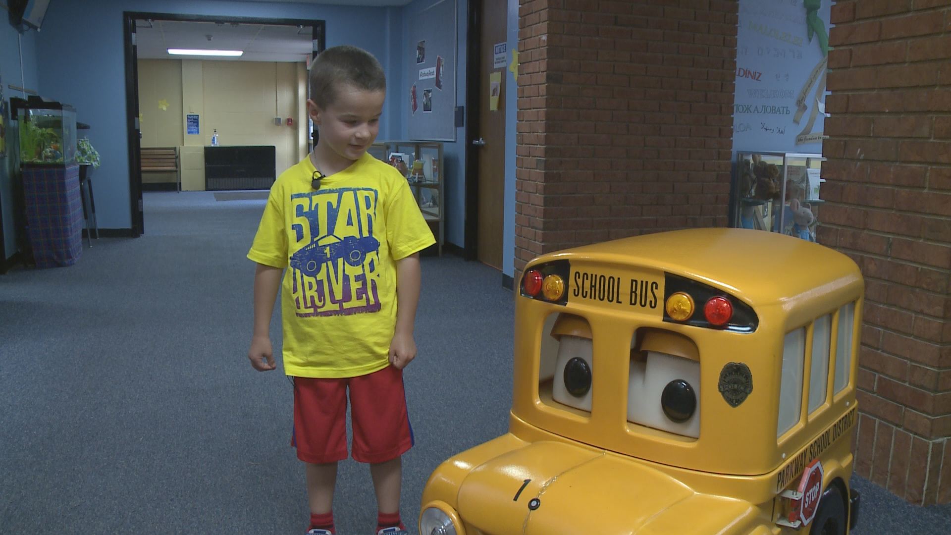 Buster the Bus Safety Robot serves up laughs, sermon | ksdk.com