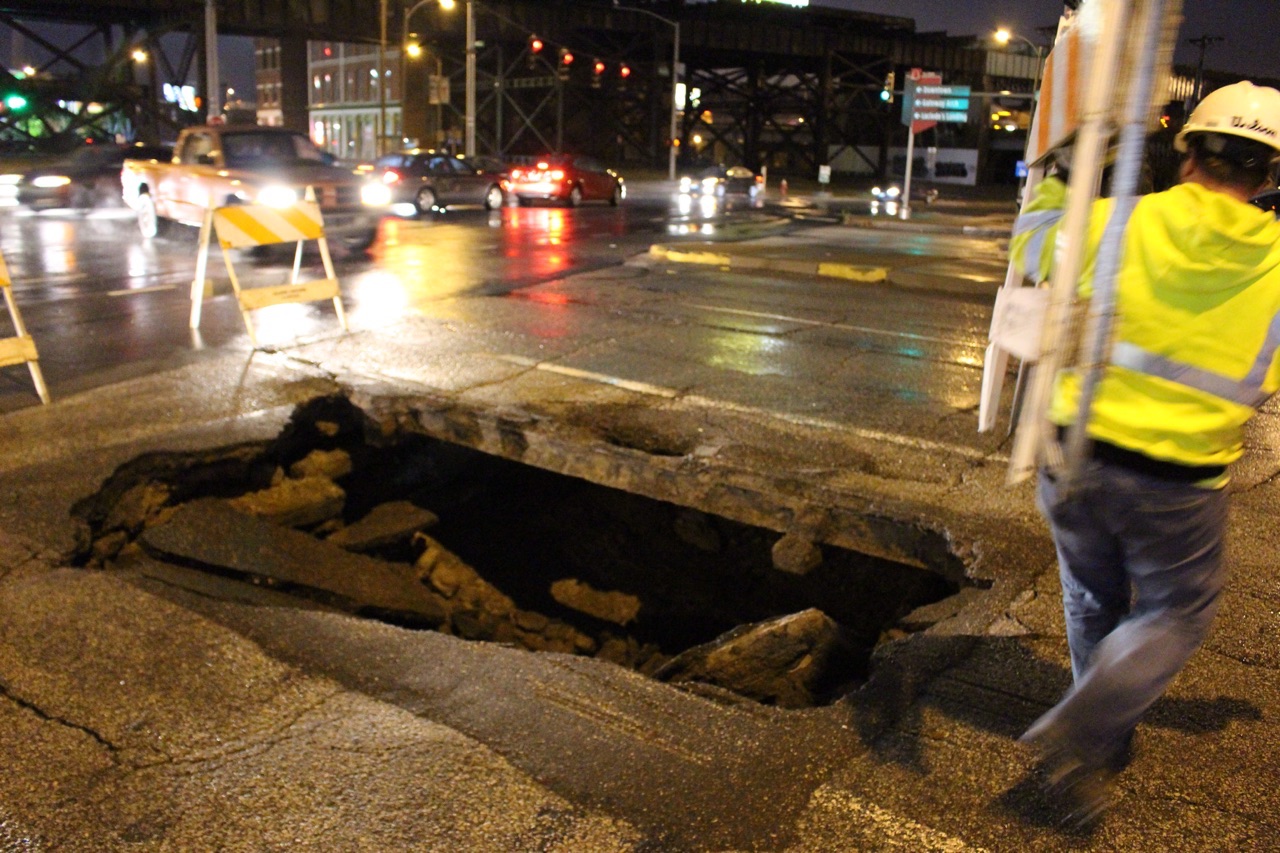 100-plus-year-old sewer causes street collapse | ksdk.com