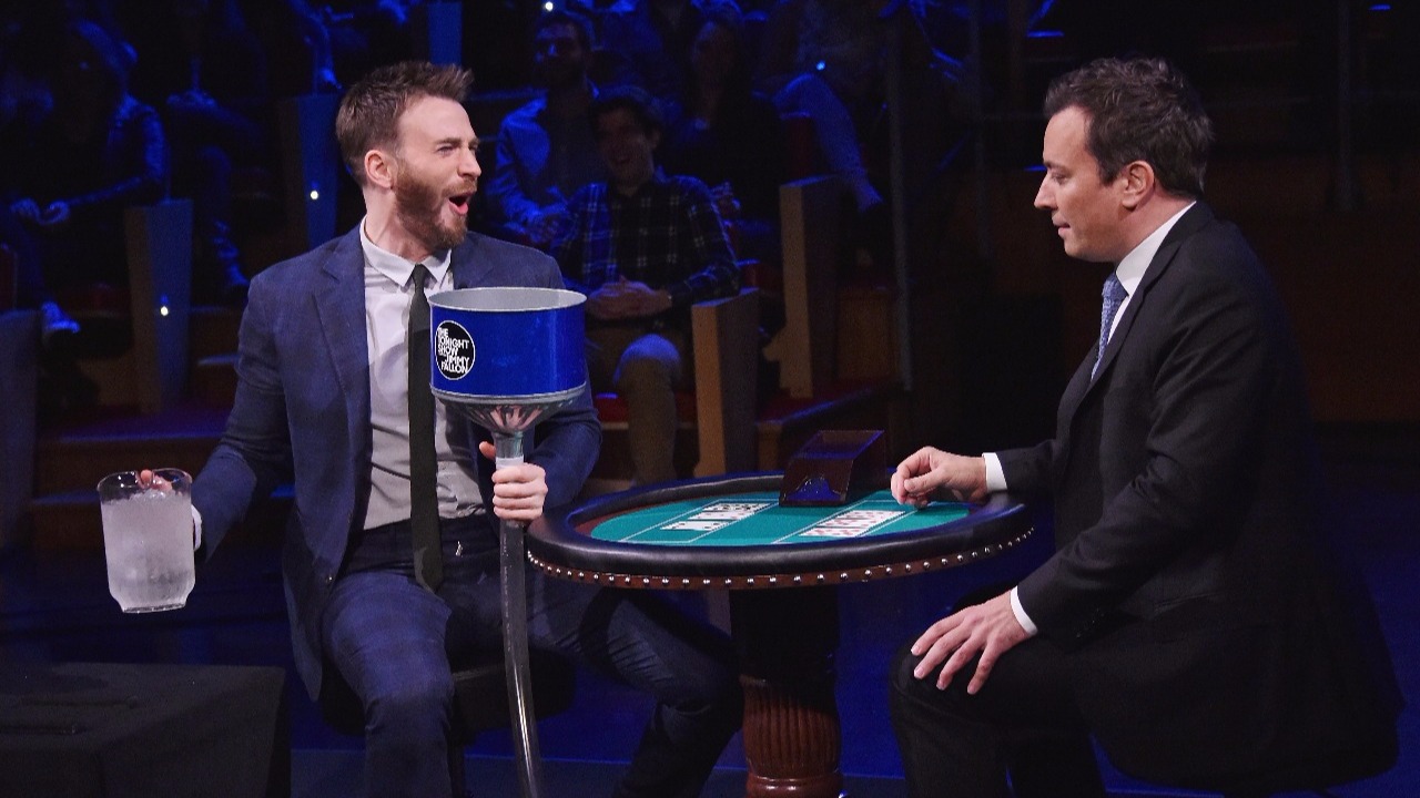 Chris Evans, Jimmy Fallon play torturous game called Frozen Blackjack ...