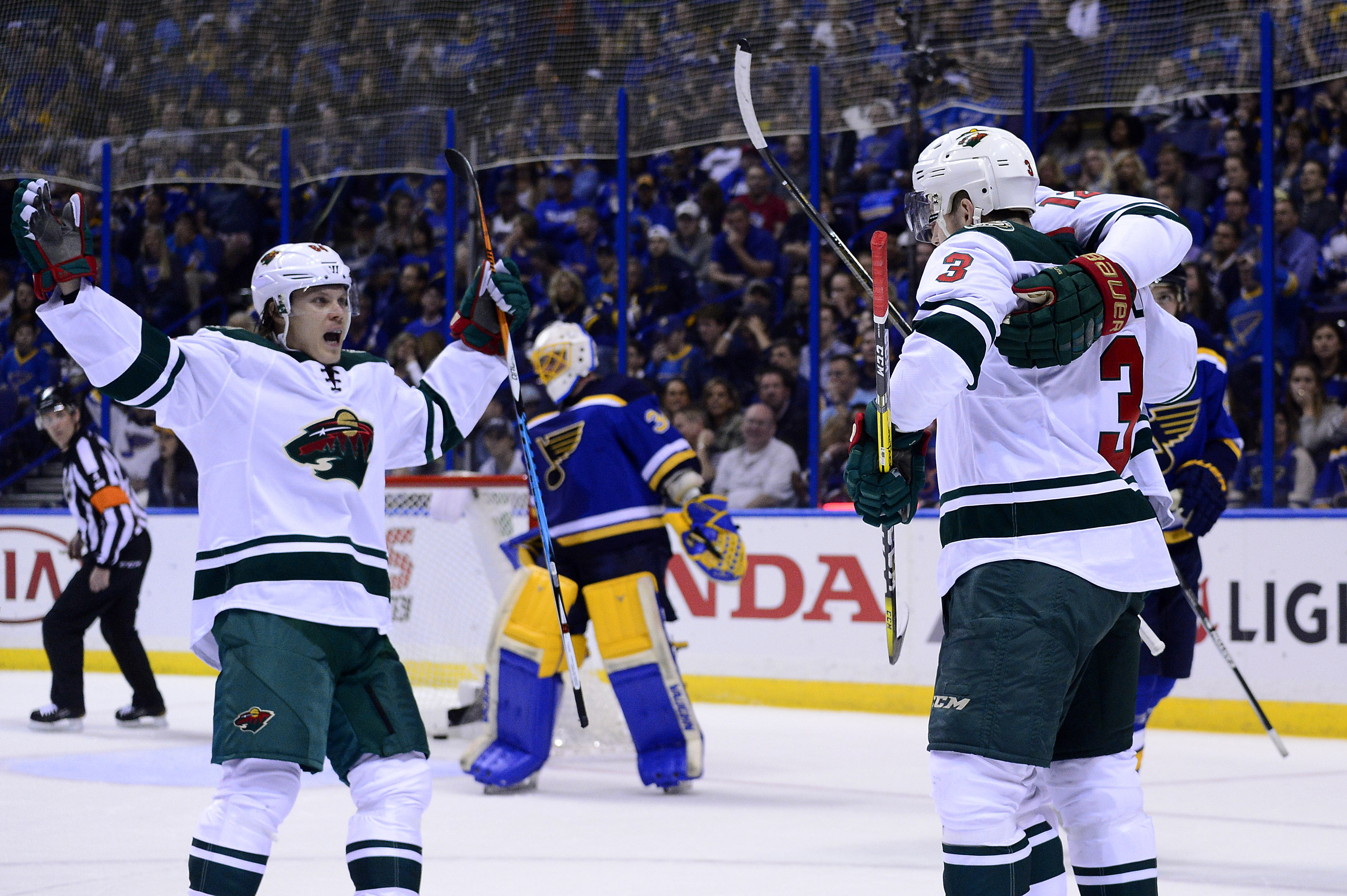 Blues can't finish sweep, Wild win 2-0 | ksdk.com