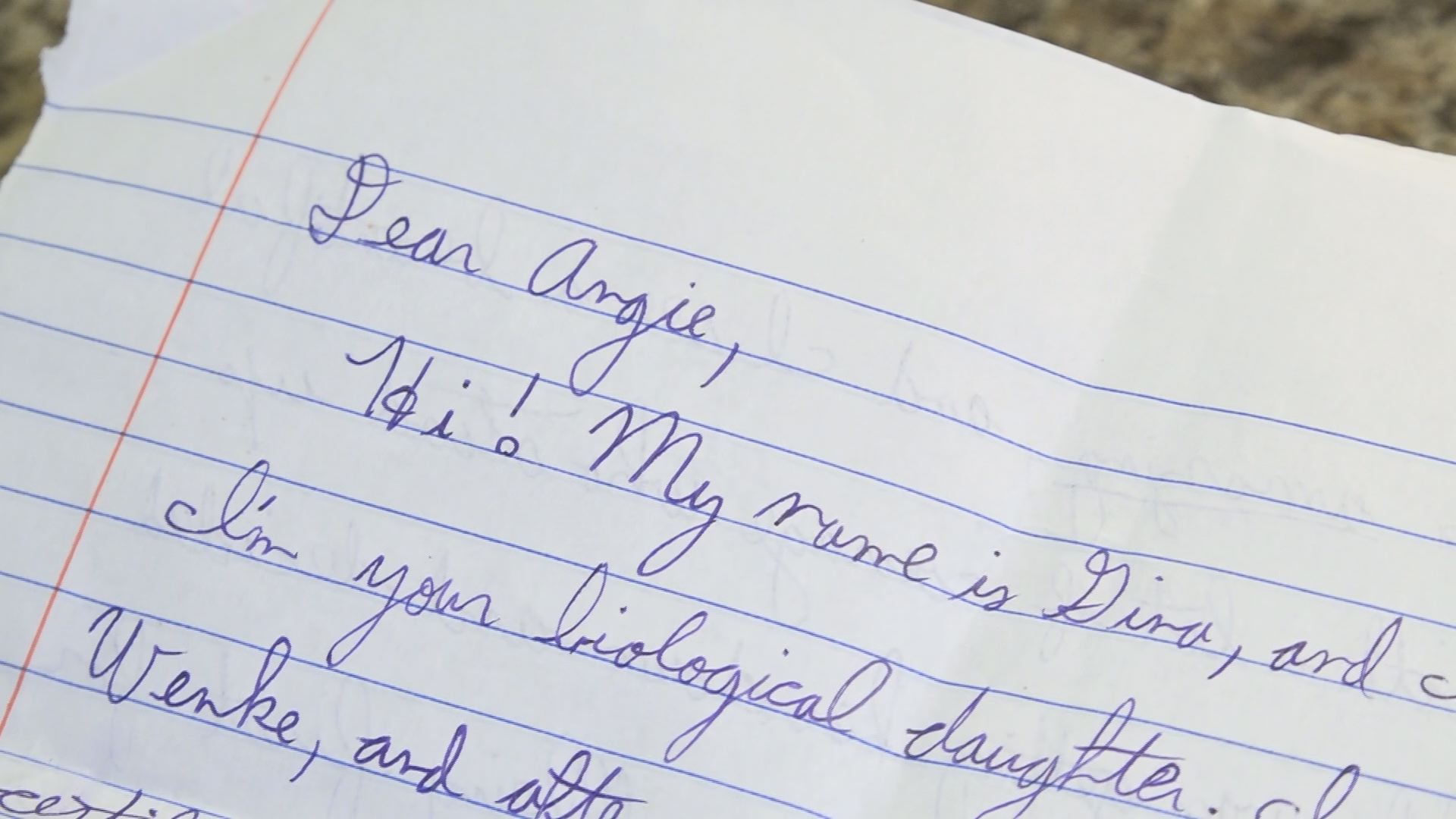 'Dear Angie': Letter reunites mother and daughter after 22 years apart ...